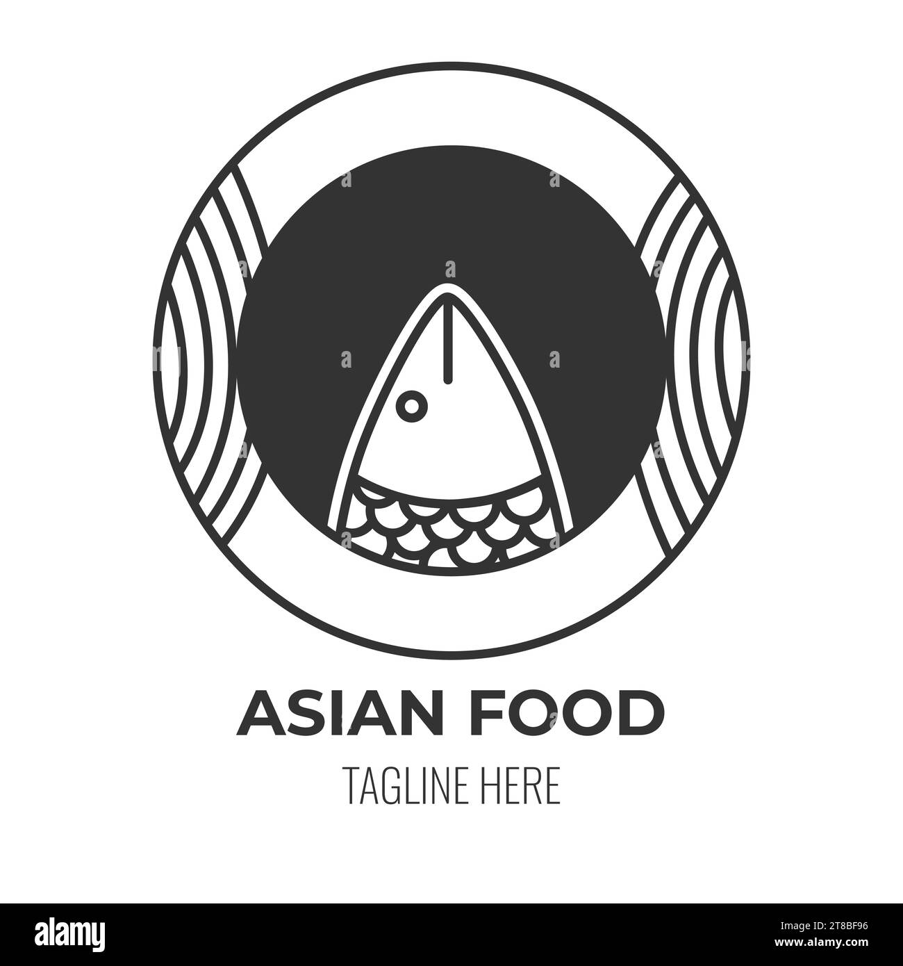 LOGO icon asian food cafe isolated vector design Stock Vector Image ...