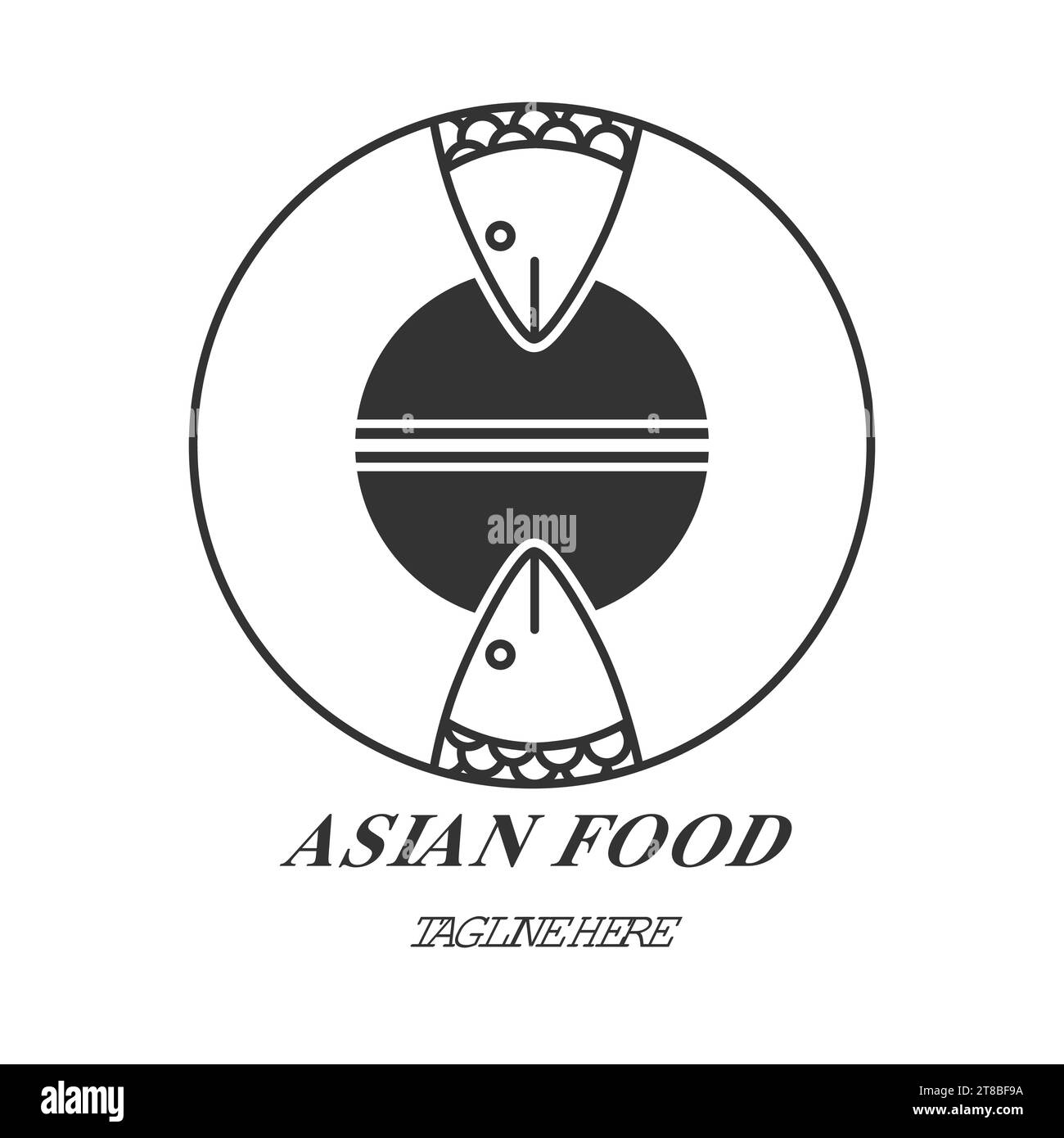 LOGO icon asian food cafe isolated vector design Stock Vector Image ...