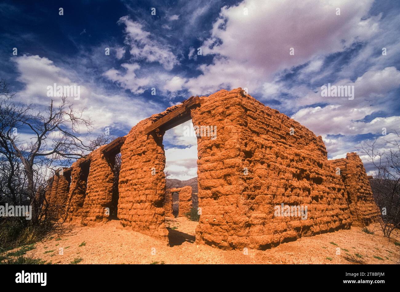 The adobe hospital, Gleeson, Arizona Stock Photo - Alamy