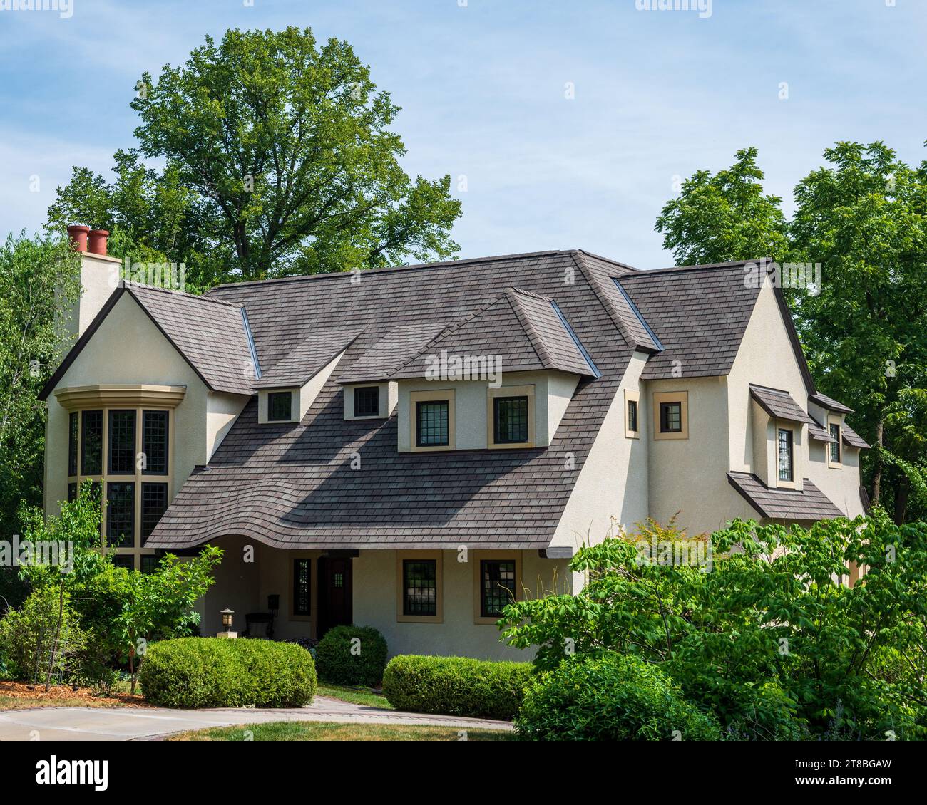 Beautiful House in Rochester, Minnesota, in Summer Stock Photo - Alamy