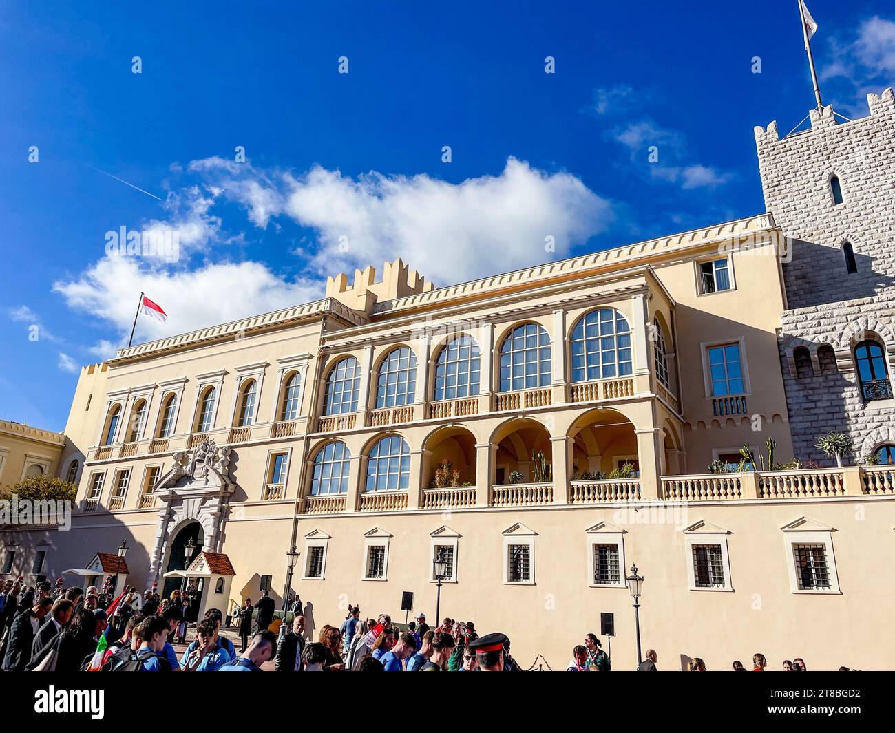 Monte Carlo, Monaco. 19th Nov, 2023. Monaco Palace during the Army ...