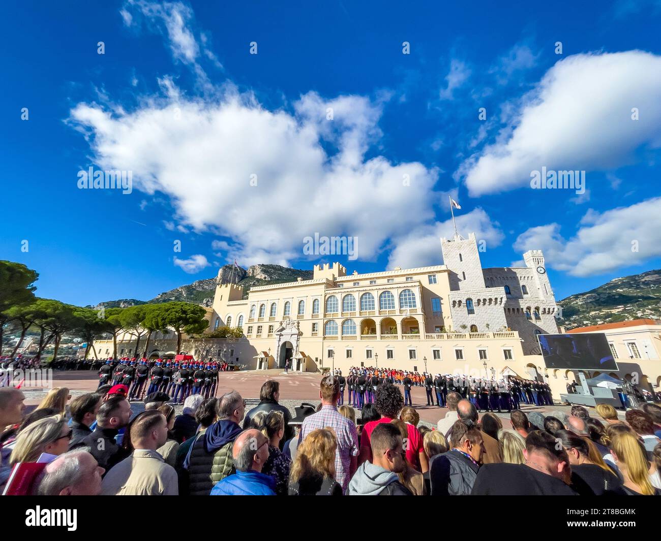 Monte Carlo, Monaco. 19th Nov, 2023. Monaco Palace during the Army ...