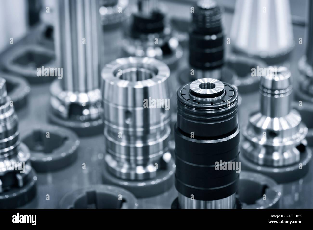 Milling metal cutter tools for CNC machine, dustrial design background ...