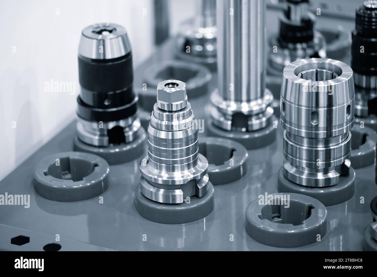 Milling metal cutter tools for CNC machine, dustrial design background ...