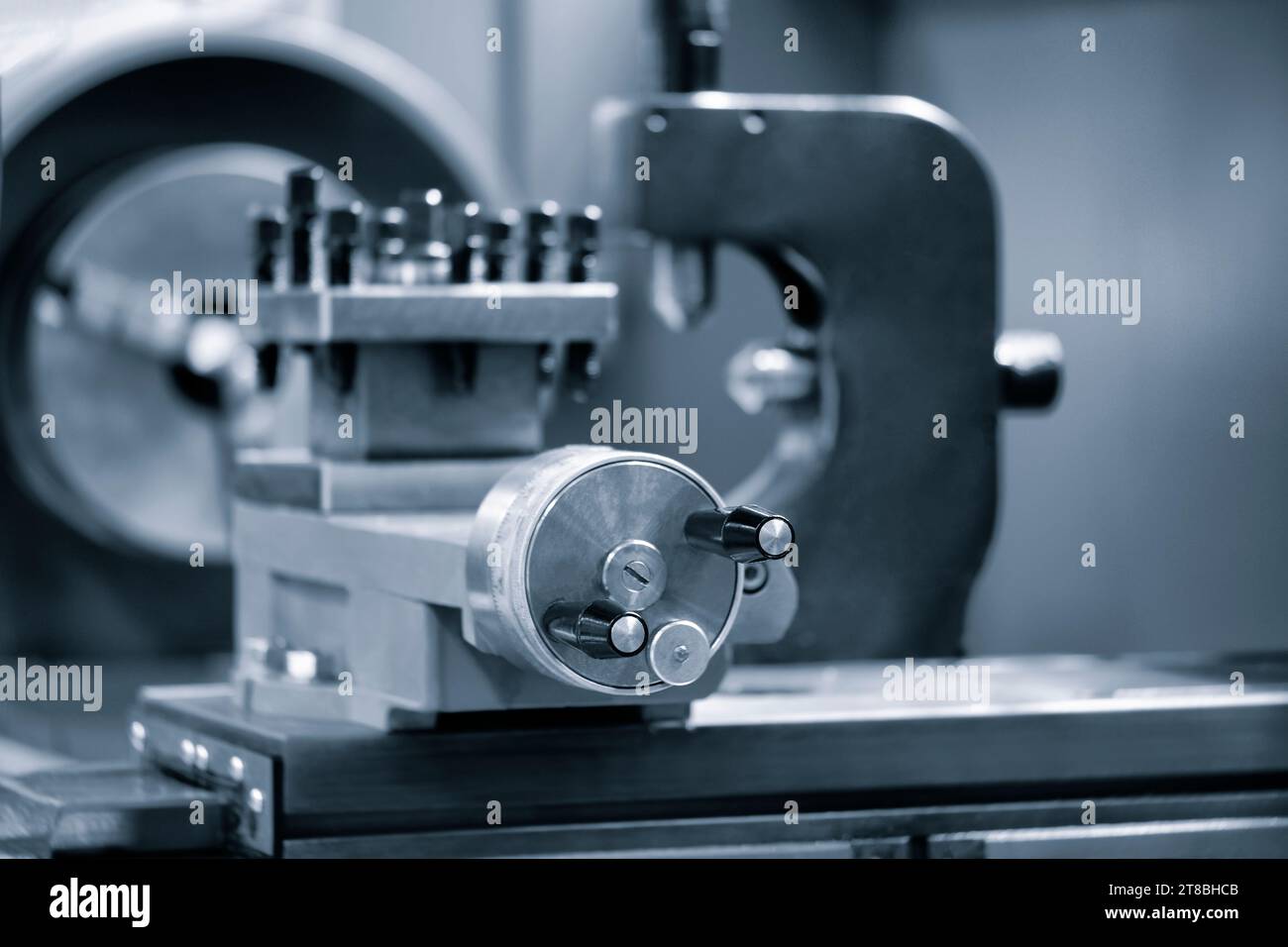 Ball screw drives for CNC machines on blue tone Stock Photo - Alamy