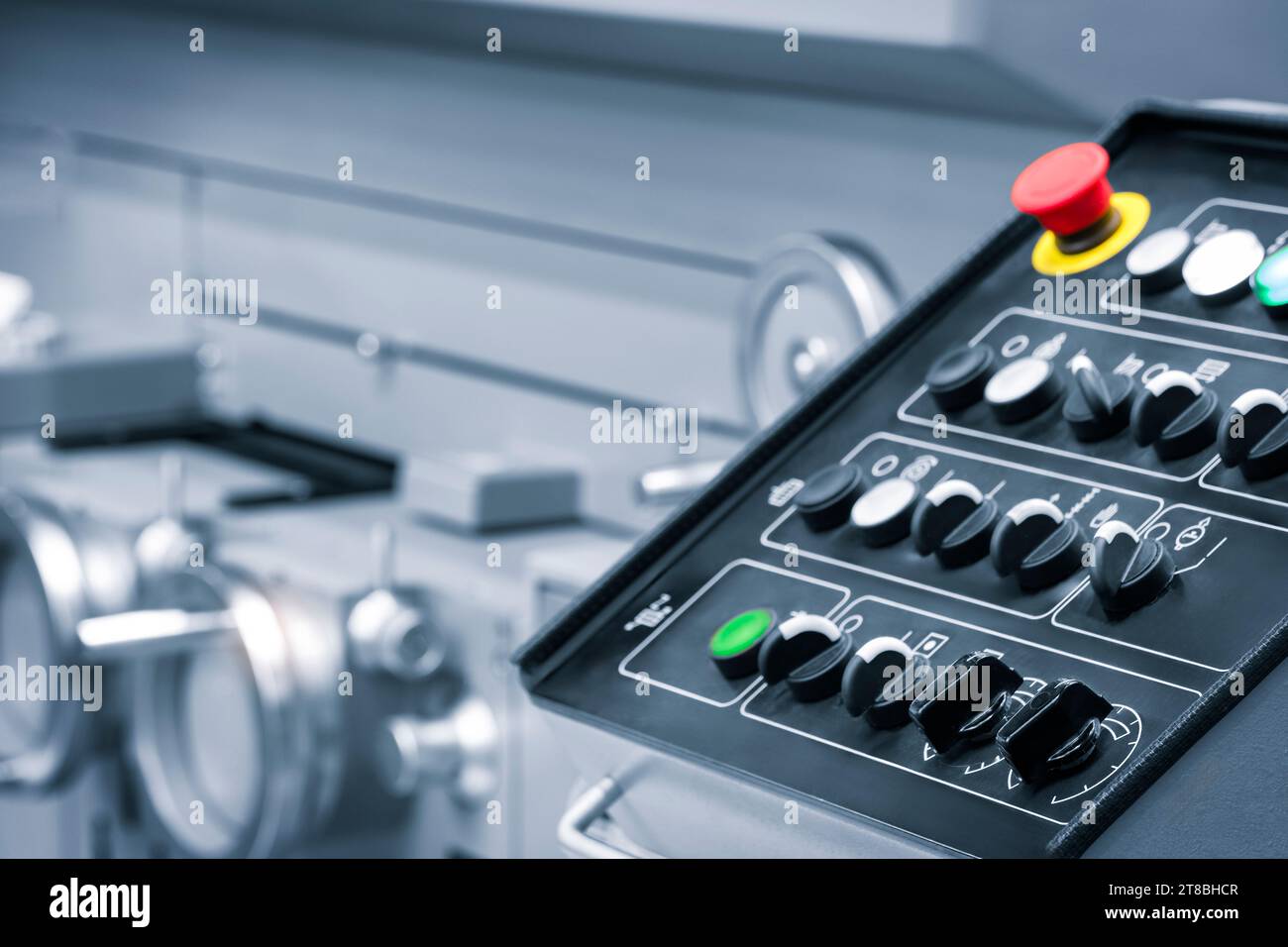 Ball screw drives for CNC machines on blue tone Stock Photo - Alamy