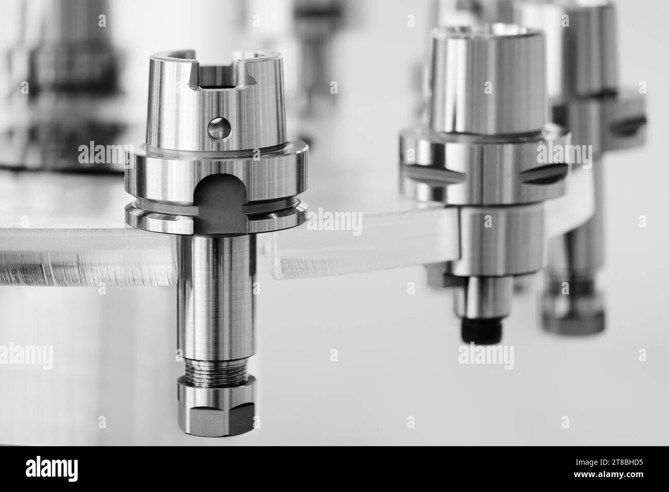 Milling metal cutter tools for CNC machine, dustrial design background ...