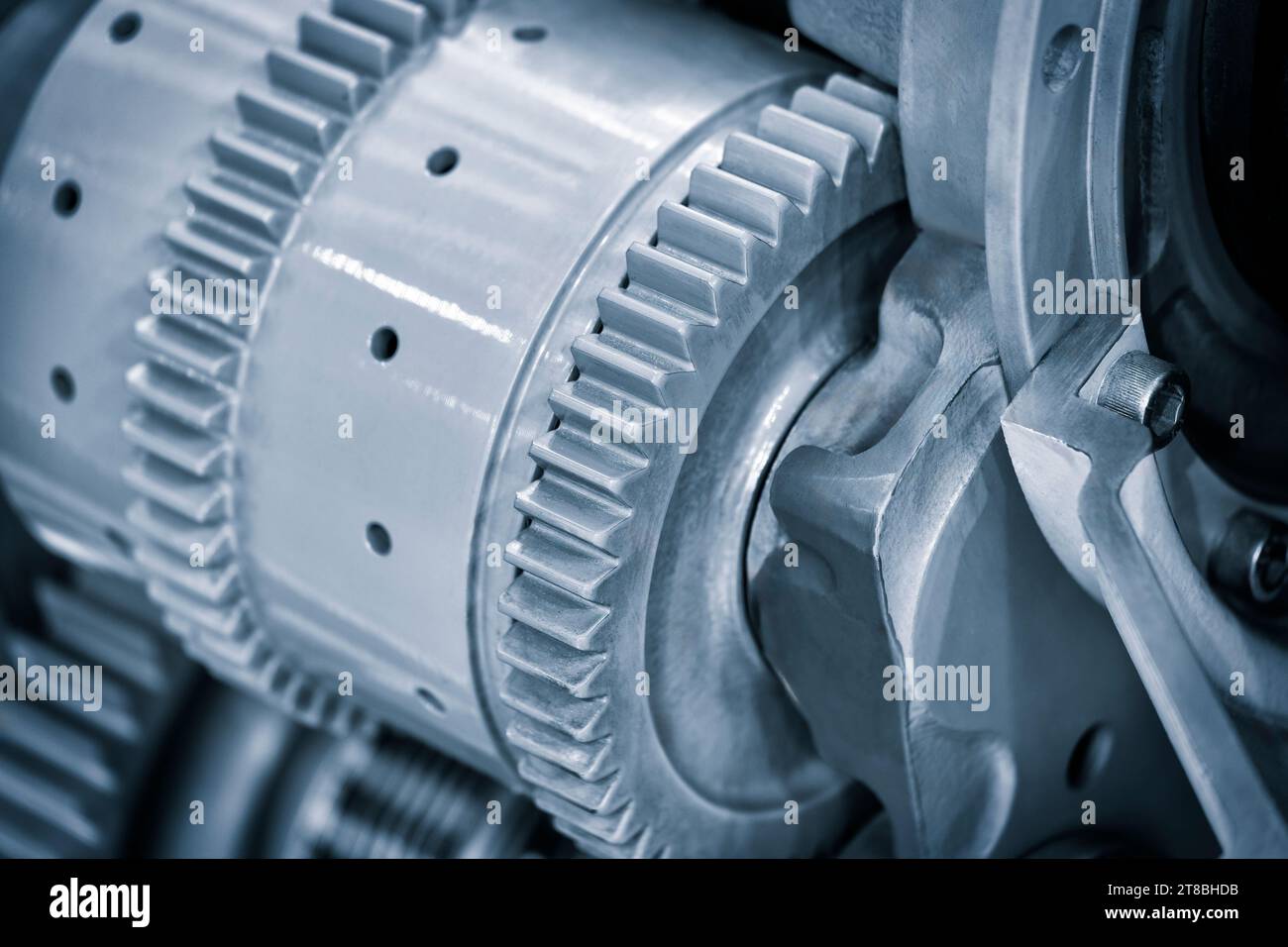 Machine Gears, gear wheels close-up, industry concept background Stock ...