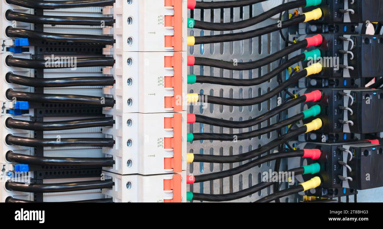 Box for Color wires of distribution of an electricity, PLC Control ...