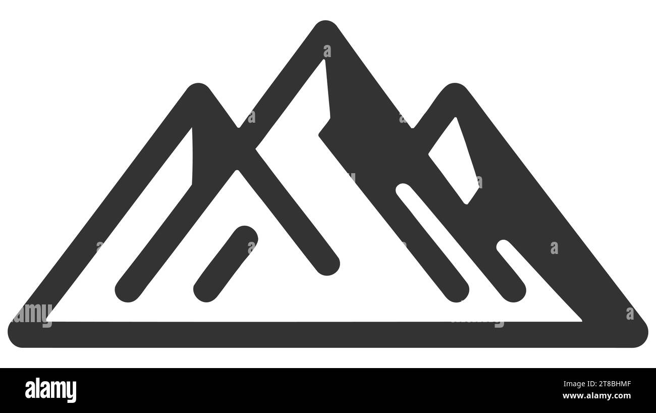 Mountain icon illustration isolated vector sign symbol Stock Vector ...
