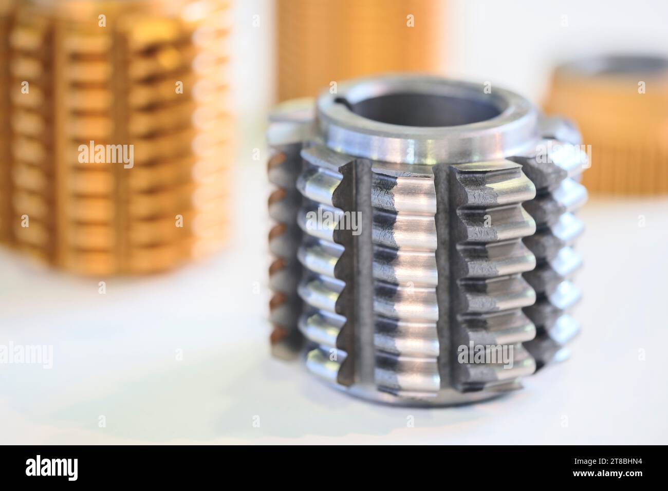 Milling metal cutter tools for CNC machine, dustrial design background ...