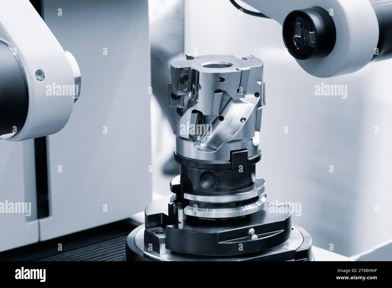 Milling metal cutter tools for CNC machine, dustrial design background ...