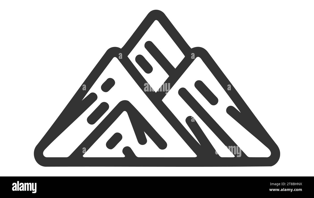 Mountain icon illustration isolated vector sign symbol Stock Vector ...