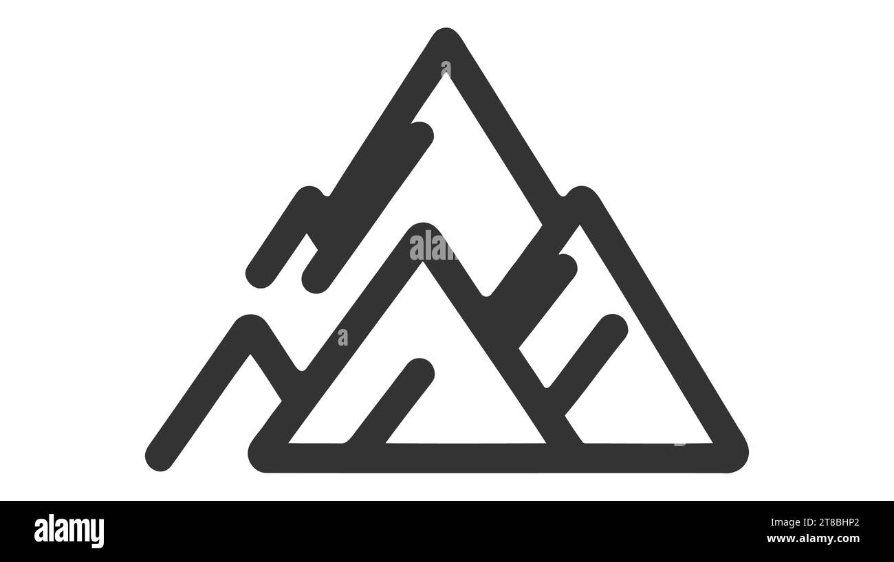 Mountain icon illustration isolated vector sign symbol Stock Vector ...