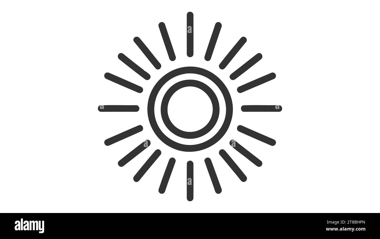 Brightness Icon, Intensity Setting Vector Art Illustration Stock Vector ...