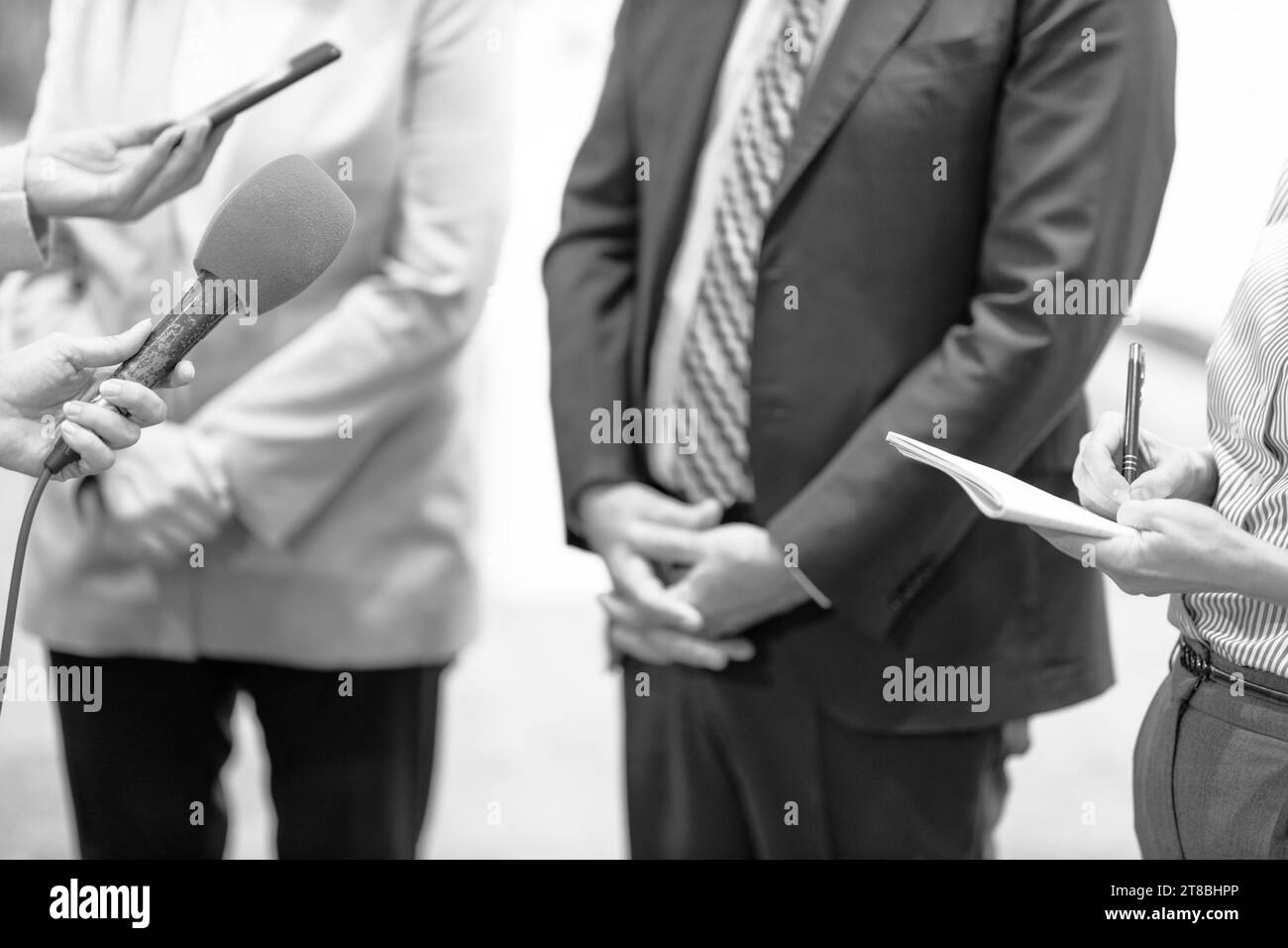Interview video Black and White Stock Photos & Images - Alamy