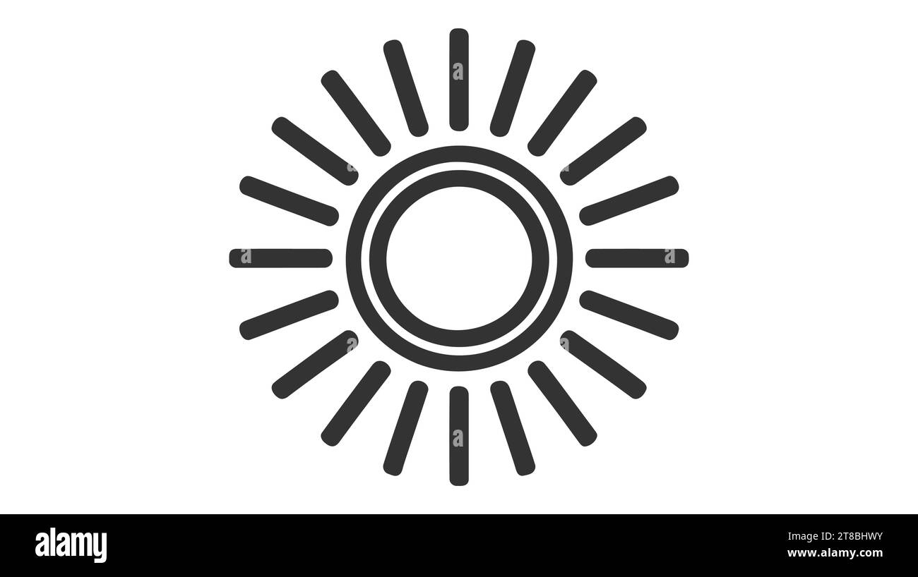 Brightness Icon, Intensity Setting Vector Art Illustration Stock Vector ...