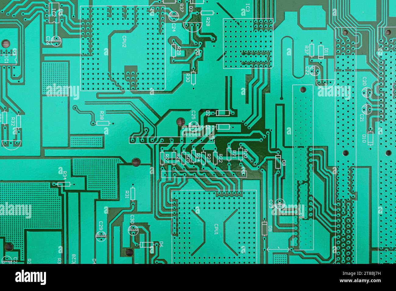 Circuit board without chip hi-res stock photography and images - Alamy