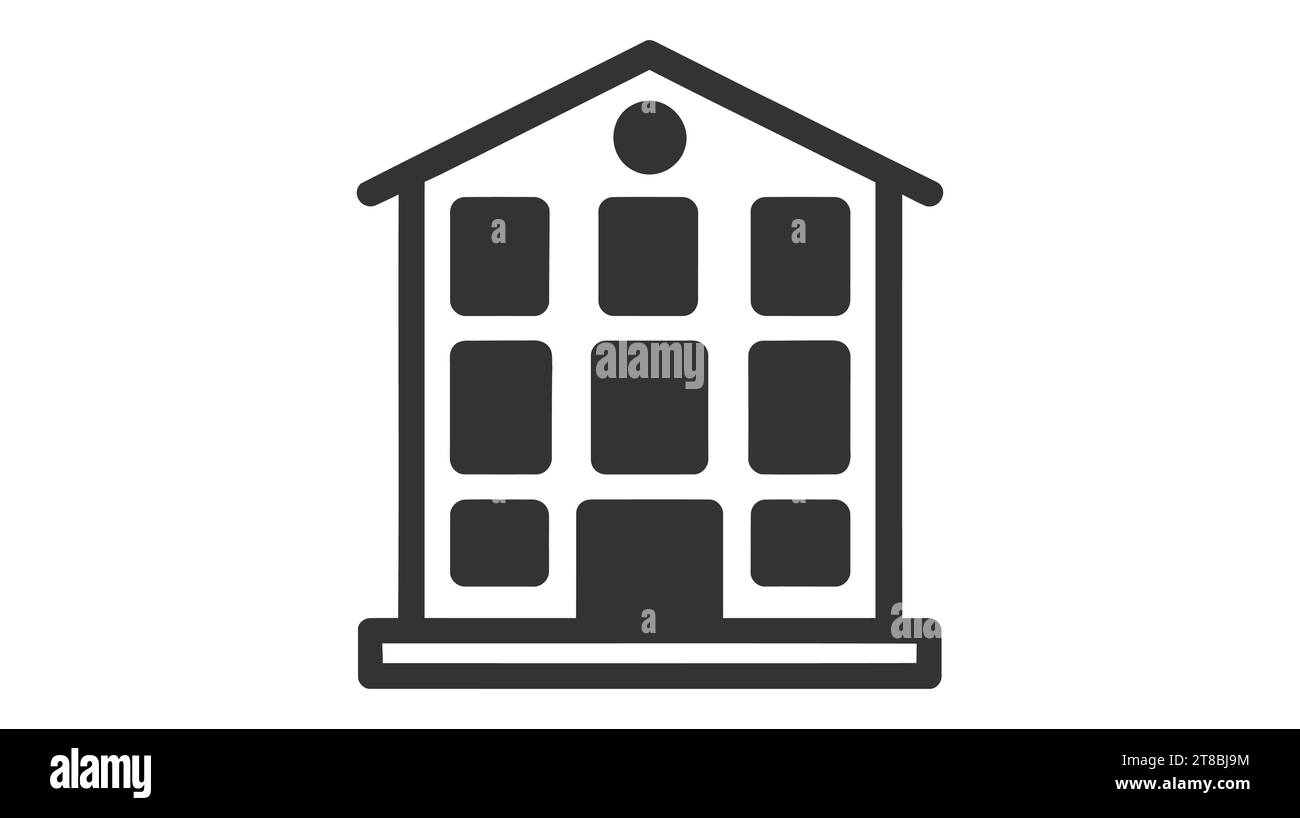 appartment icon on white background. Simple element illustration from ...