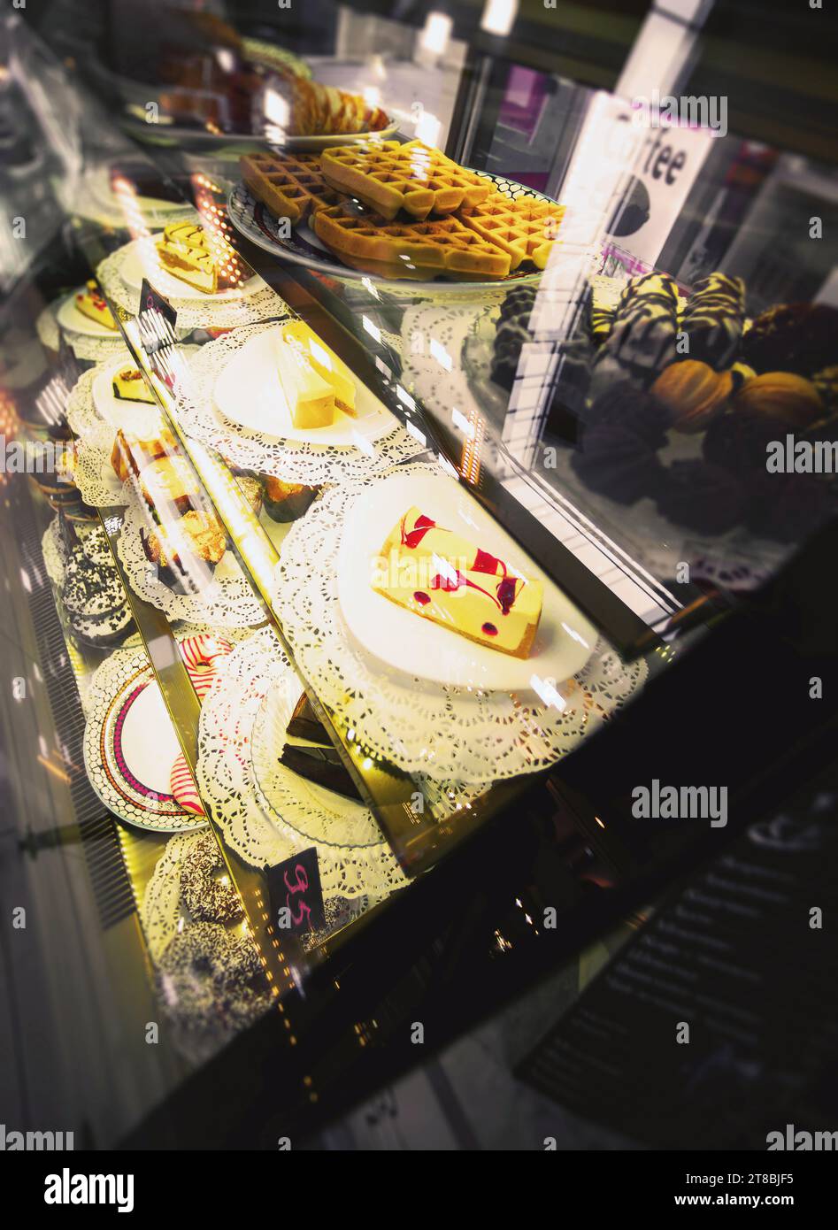 cakes at sale in cafe buffet Stock Photo - Alamy