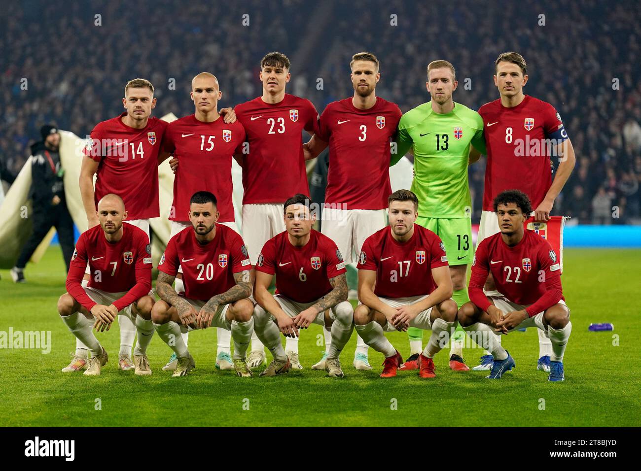 Norway players pose for a team photo ahead of the UEFA Euro 2024 ...