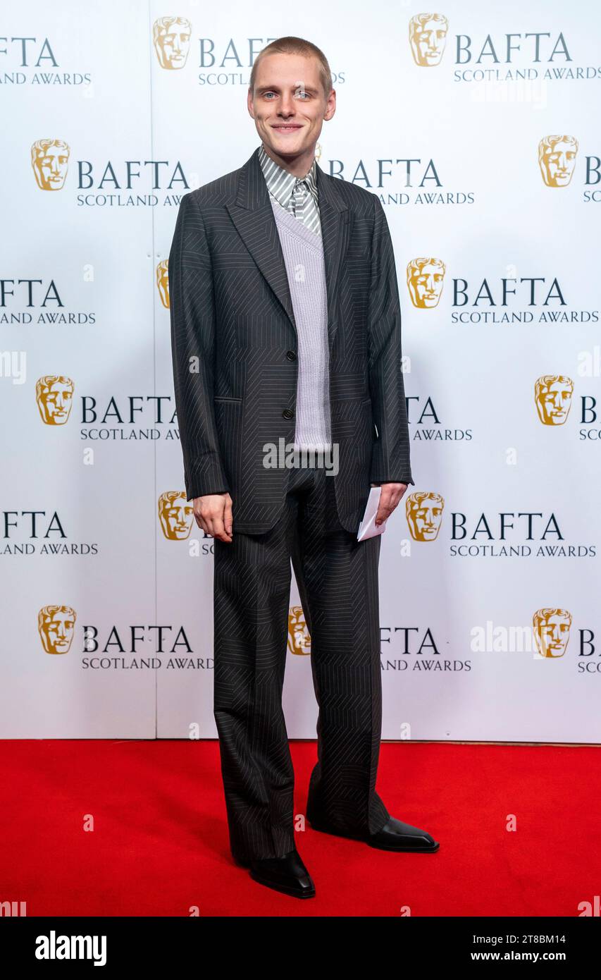 Lewis Gribben on the red carpet at the Bafta Scotland award ceremony at ...