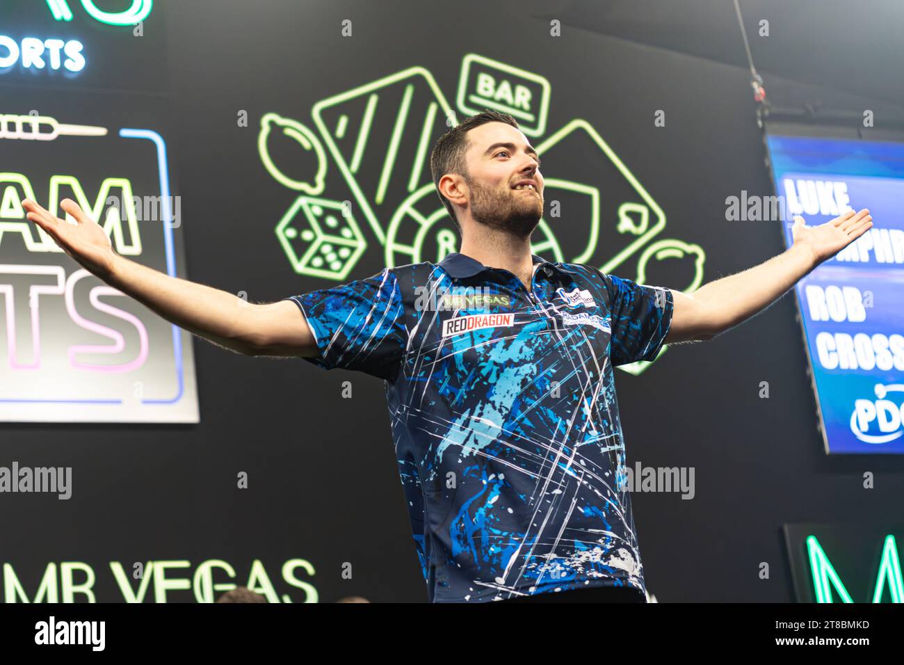 WV Active, Aldersley, Wolverhampton, UK. 19th Nov, 2023. 2023 PDC Grand ...