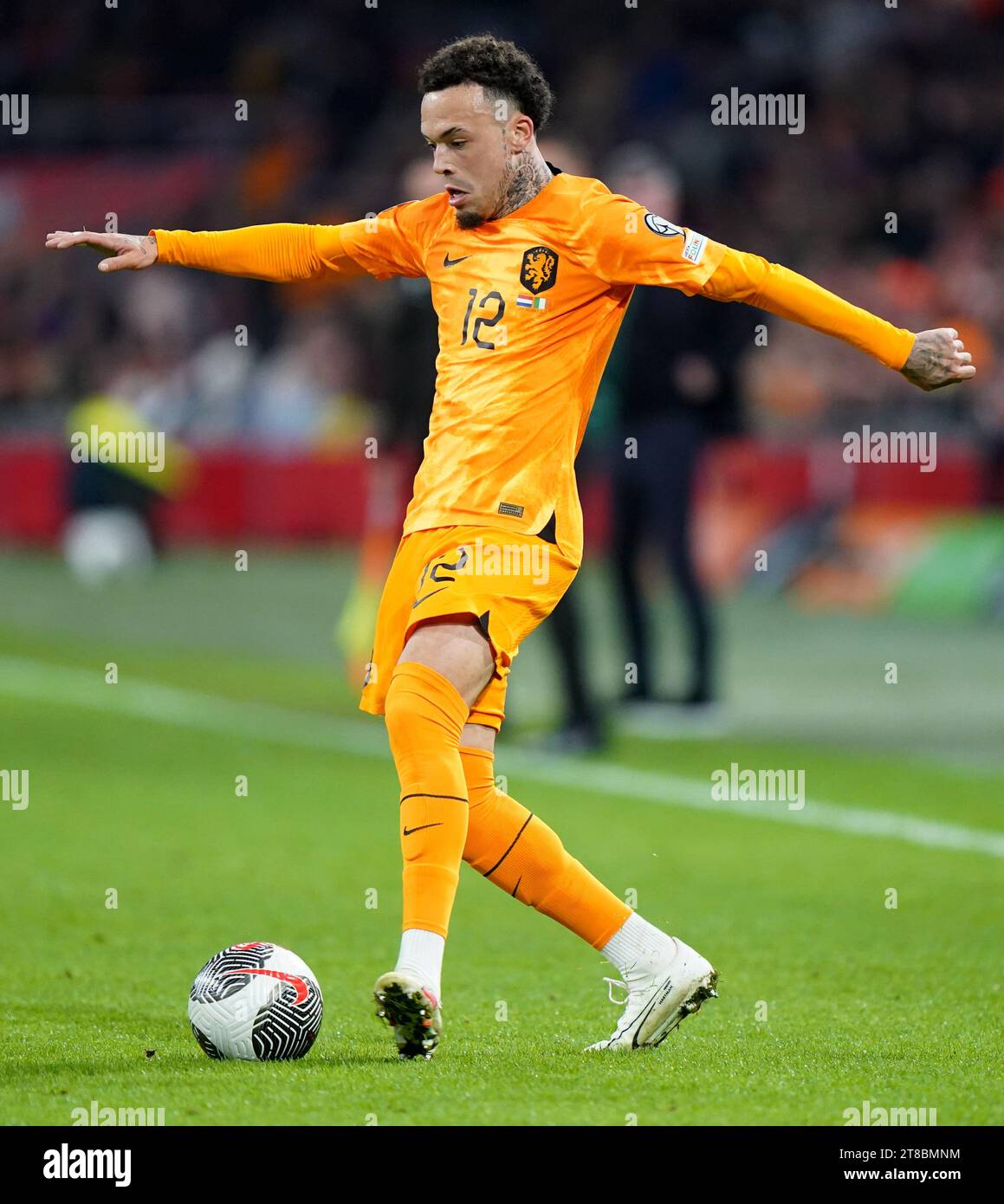 Netherlands' Quilindschy Hartman during the UEFA Euro 2024 Qualifying ...