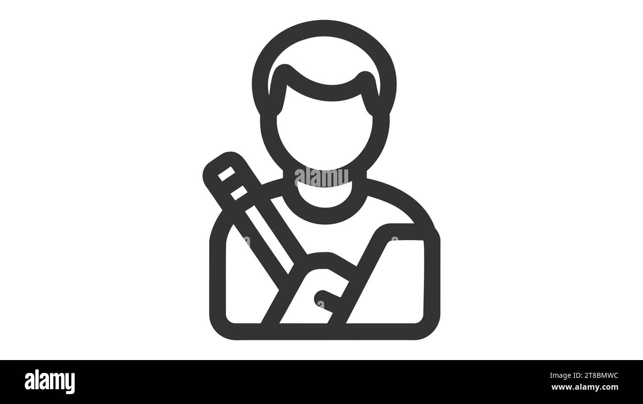 Student Icon - Vector illustration on white background Stock Vector ...