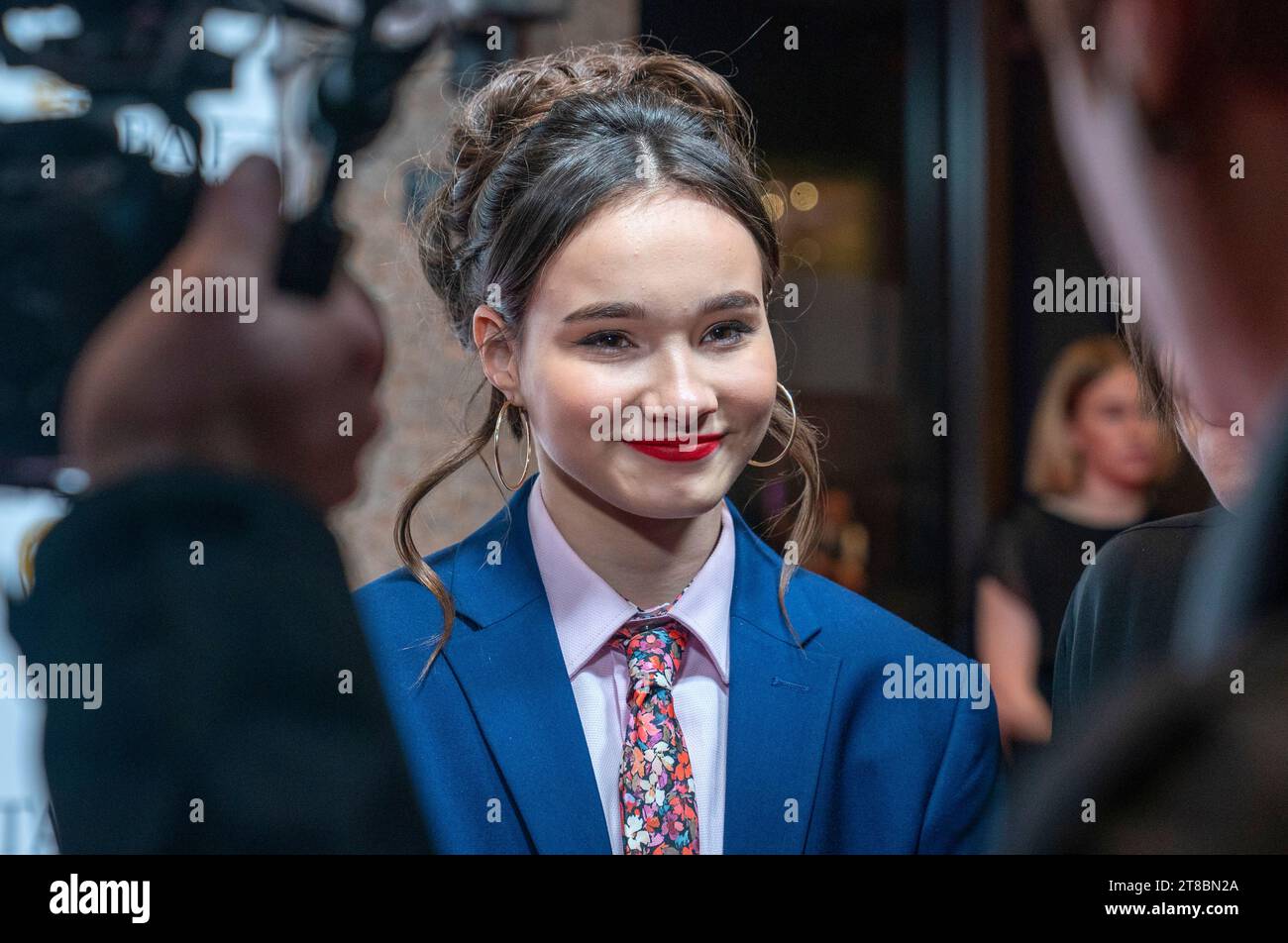 Frankie Corio on the red carpet at the Bafta Scotland award ceremony at ...
