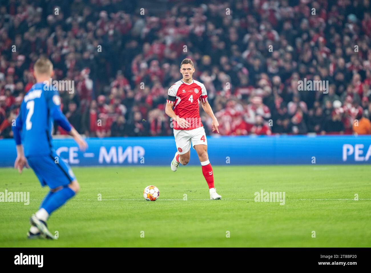 Copenhagen, Denmark. 17th, November 2023. Jannik Vestergaard (4) of ...