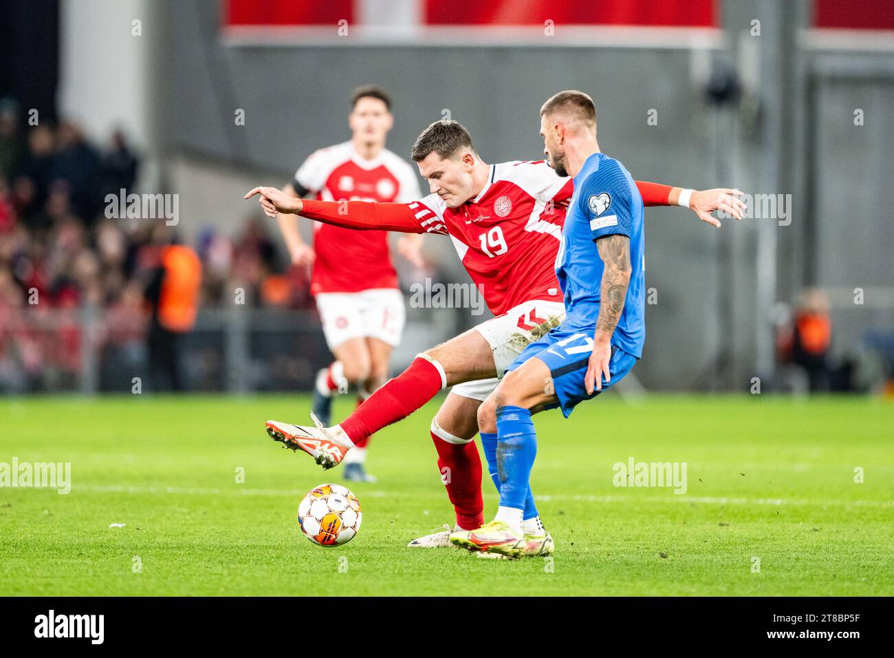 Copenhagen, Denmark. 17th, November 2023. Jonas Wind (19) of Denmark ...