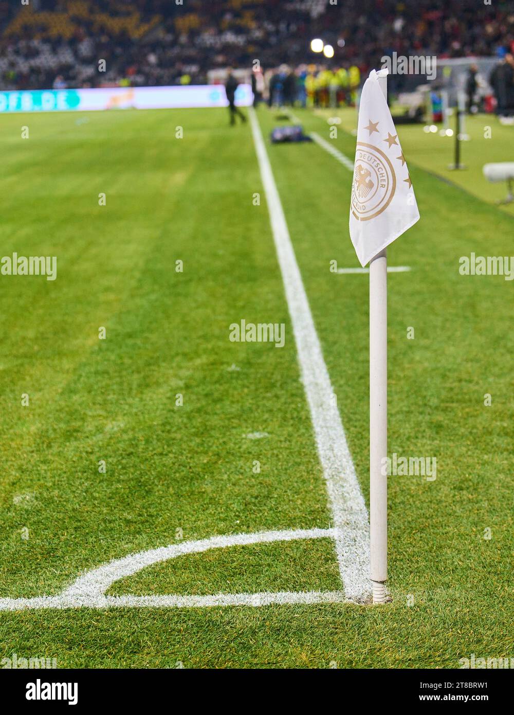 DFB Eckball Ecke, Eckfahne , corner flag, in the friendly match GERMANY ...