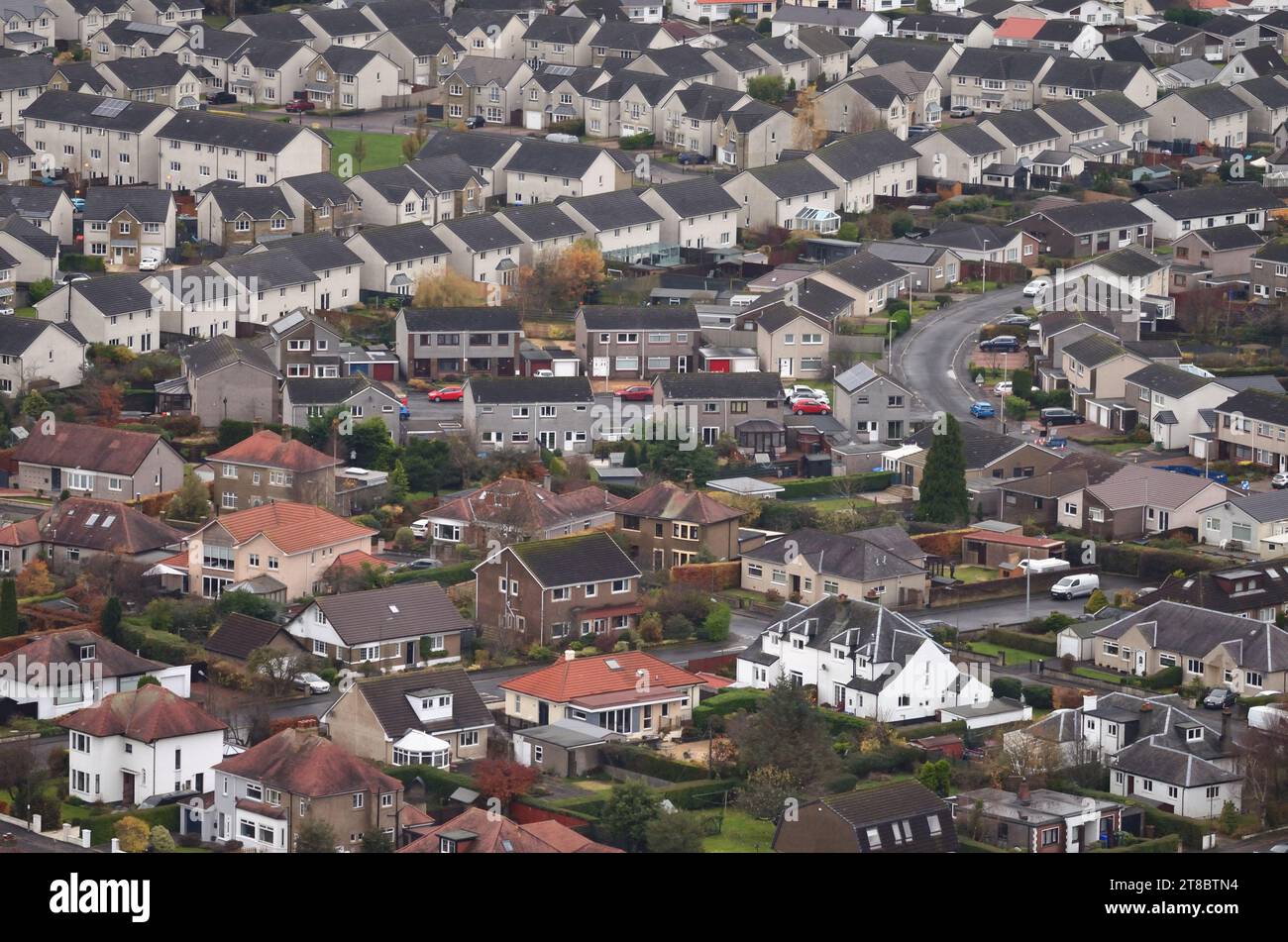 Suburban houses in Stirling, Scotland Stock Photo - Alamy