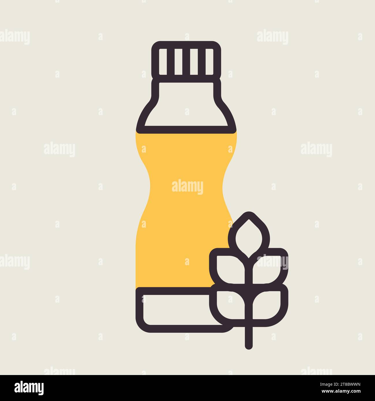 Granola cereal natural yogurt Stock Vector Images - Alamy
