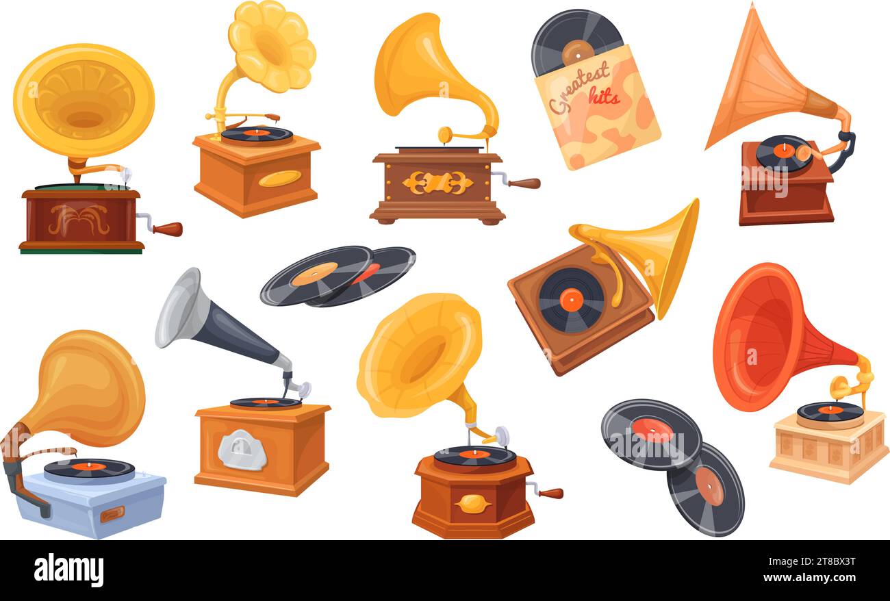 Cartoon phonograph hi-res stock photography and images - Alamy