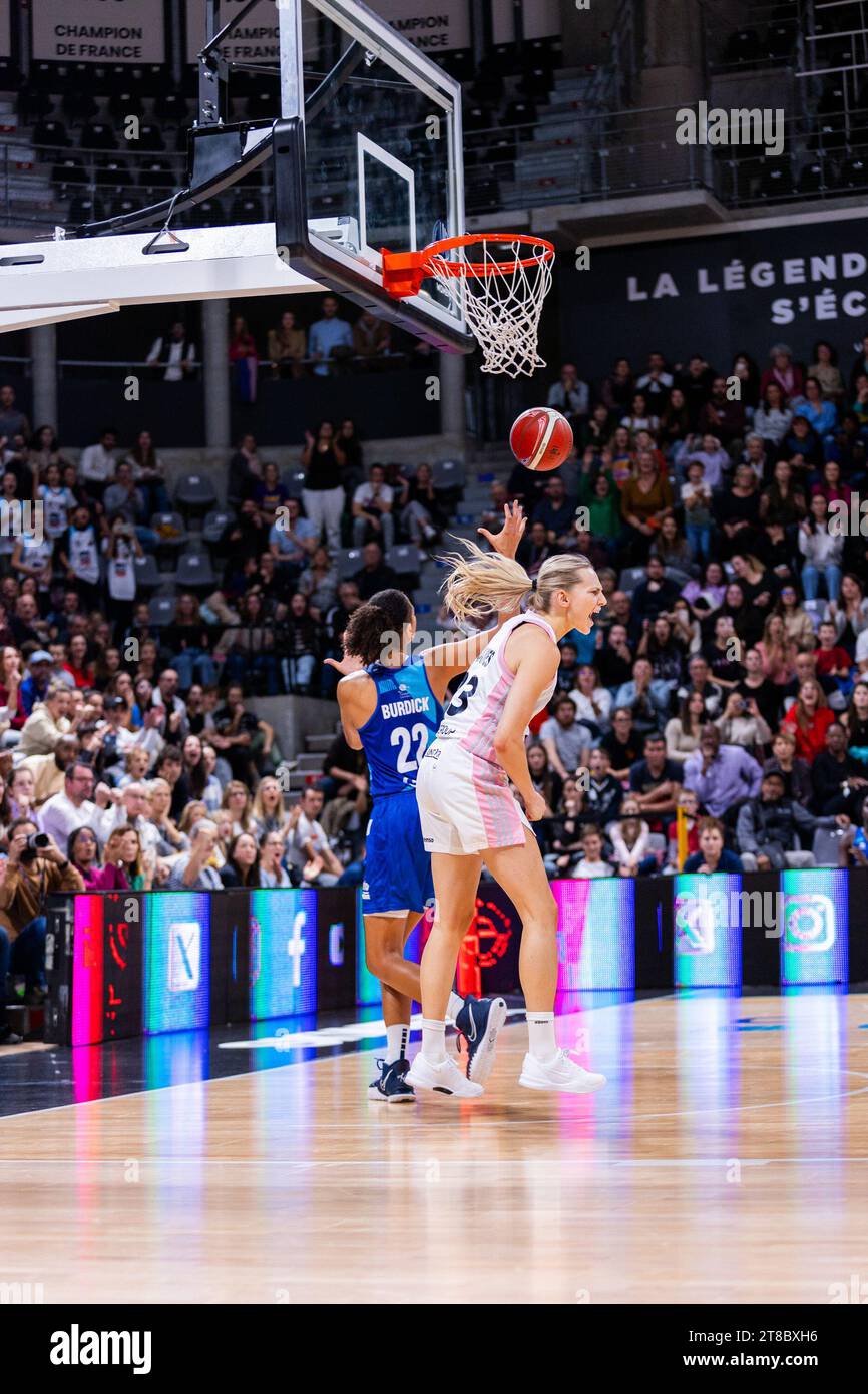 Lyon, France. 19th Nov, 2023. Marine Johannes (23) from ASVEL in action ...