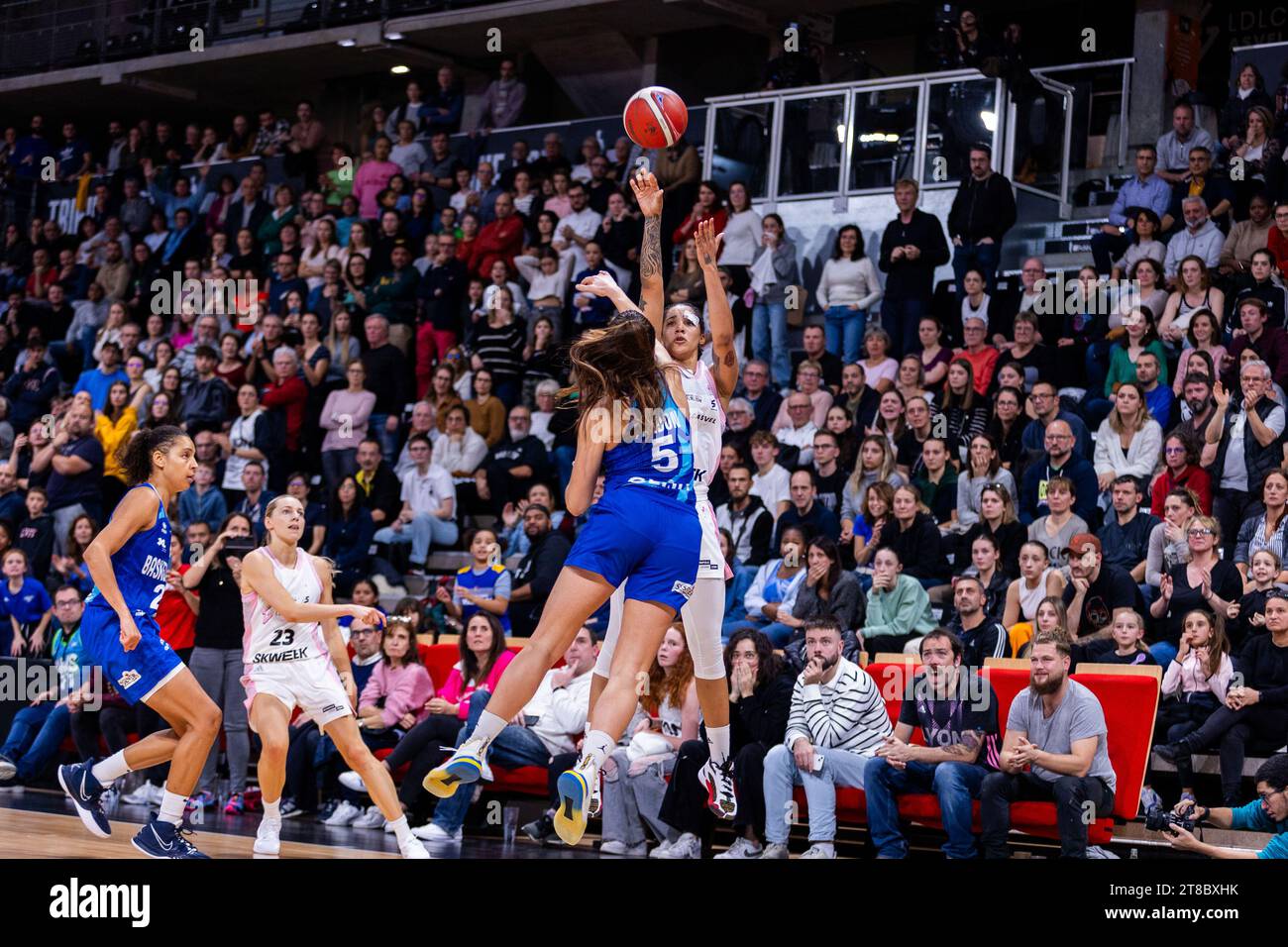 Lyon, France. 19th Nov, 2023. Gabby Williams (3) from ASVEL in action ...