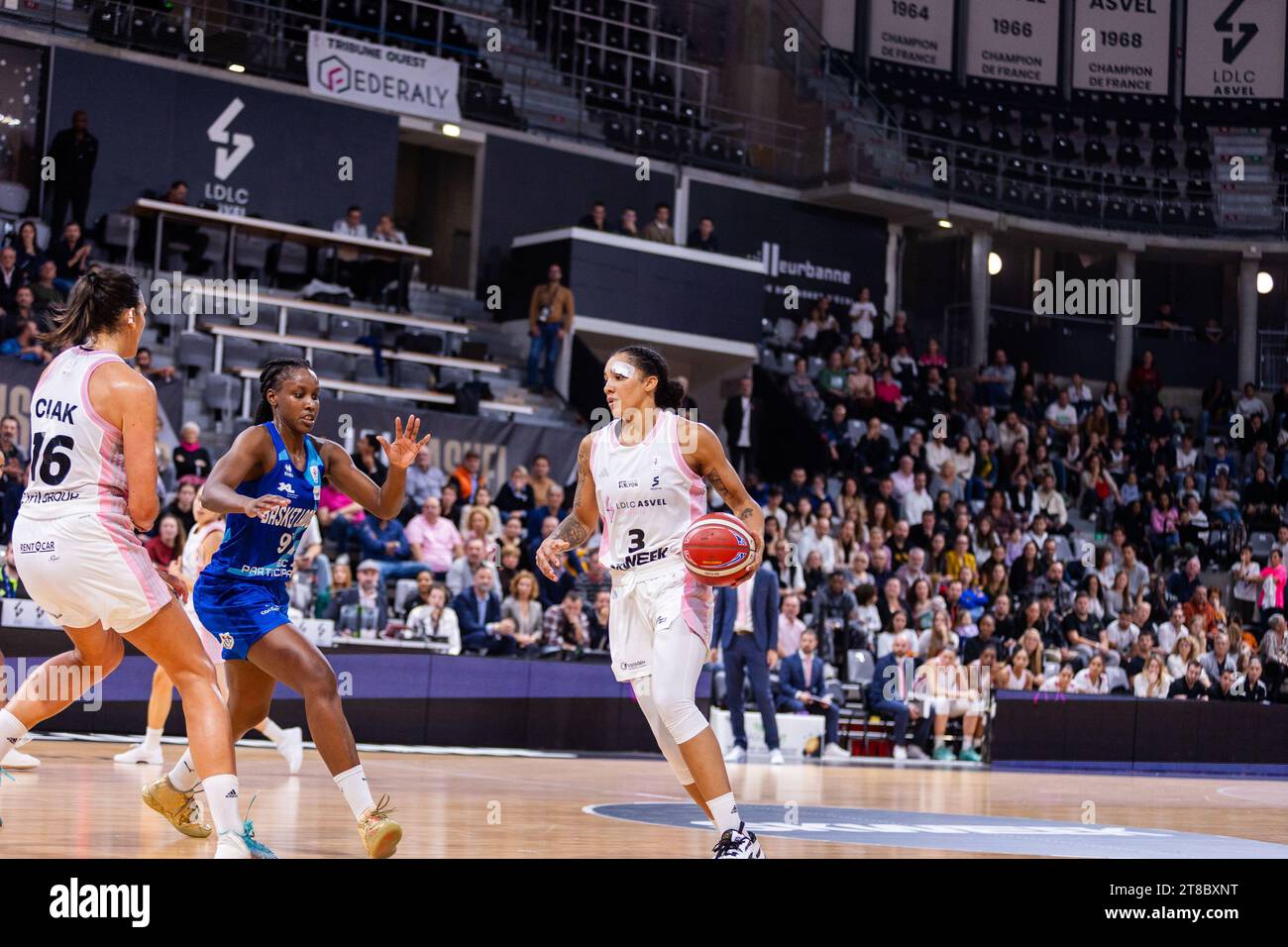 Lyon, France. 19th Nov, 2023. Gabby Williams (3) from ASVEL in action ...