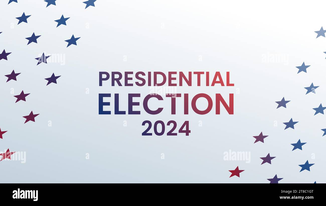 US presidential elections banner. US vote campaign banner with american ...