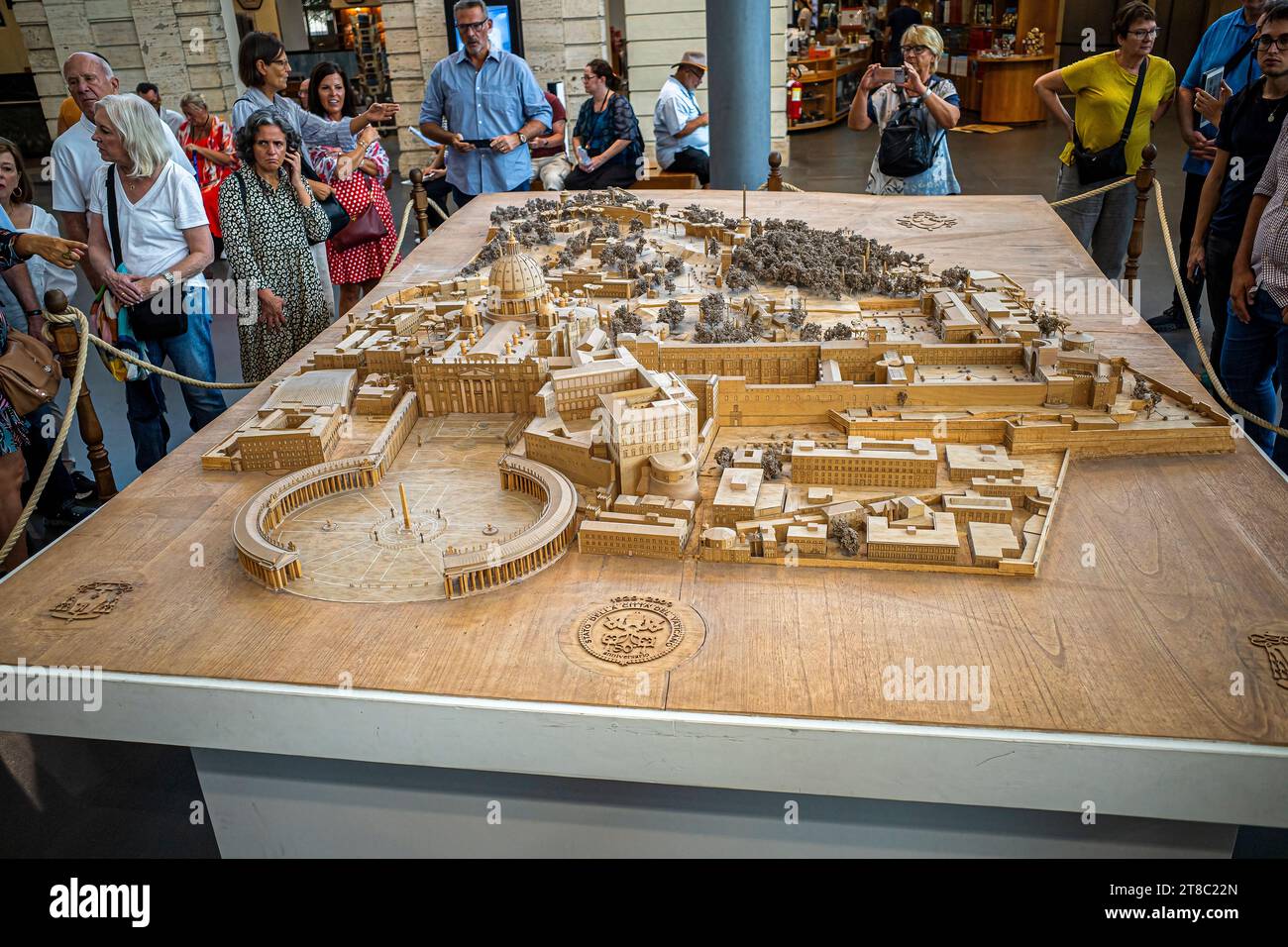 Model of the vatican city inside the vatican museum Stock Photo - Alamy