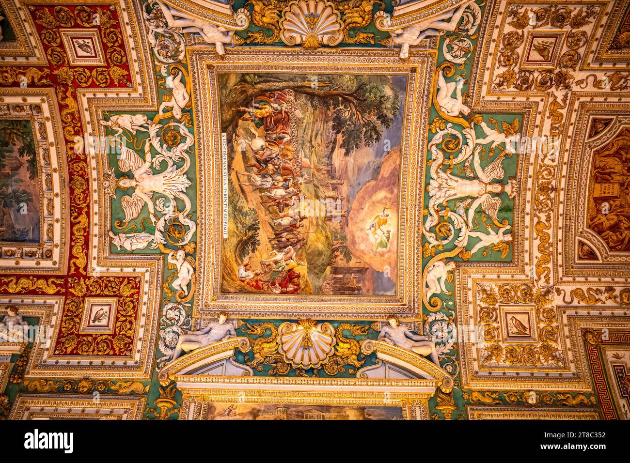 Art work and paintings from the Vatican Museum in Rome Italy Stock ...