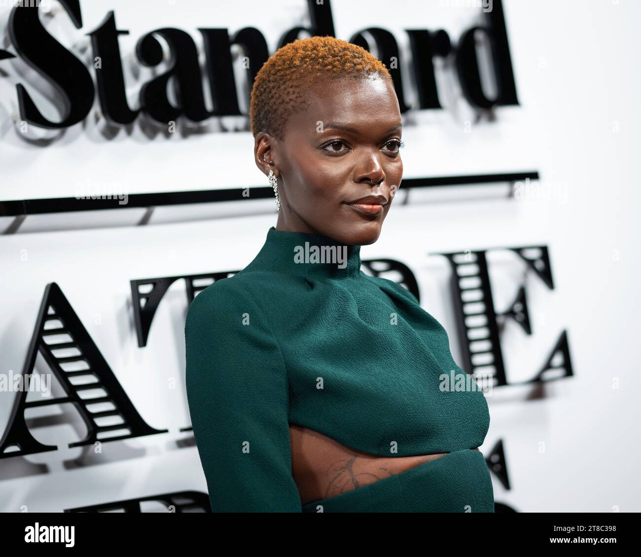Sheila Atim poses for photographers upon arrival at The Evening ...
