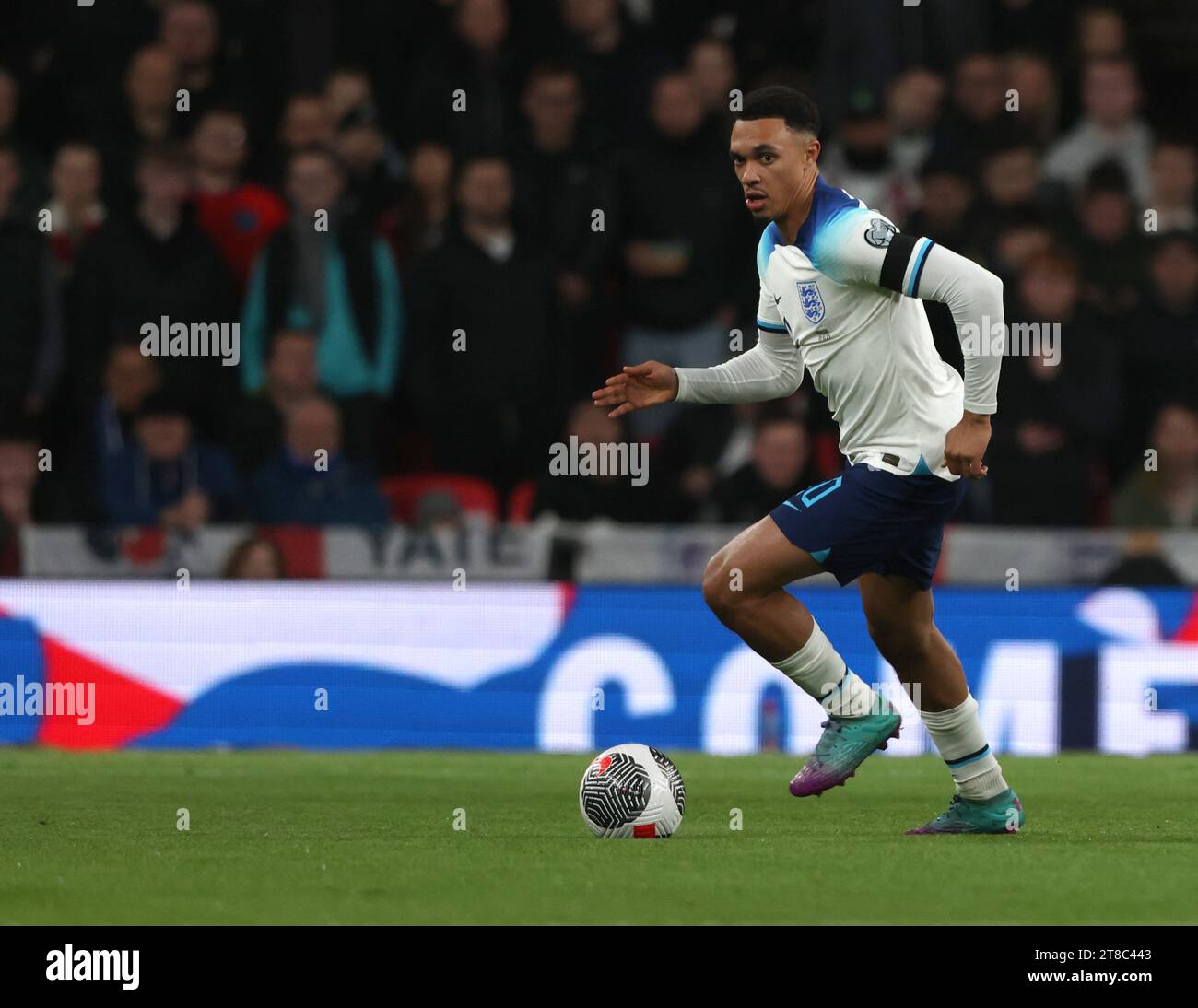 London, UK. 17th Nov, 2023. Trent Alexander-Arnold (E) at the England v ...