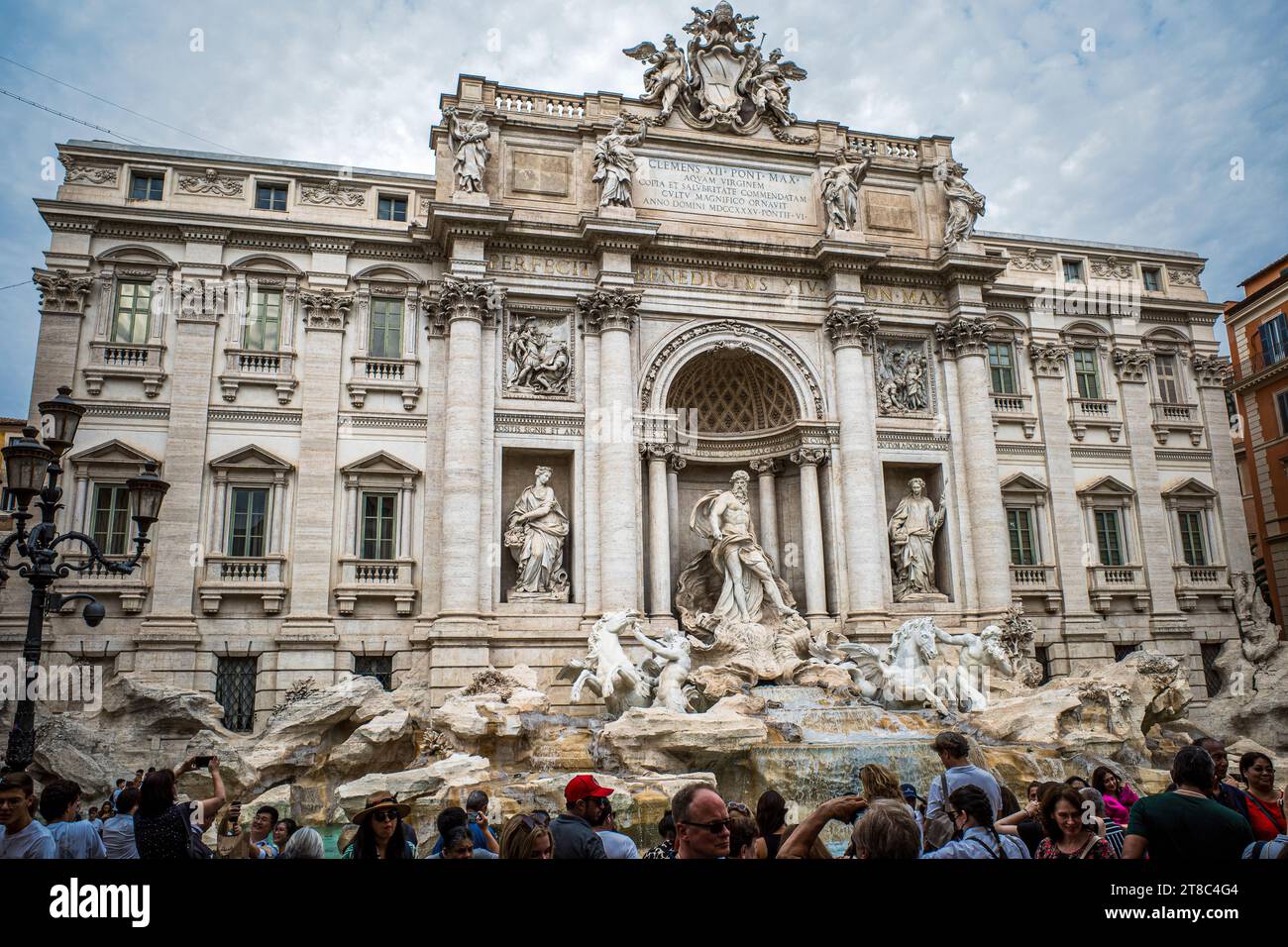 Trevi Fountain an 18th-century fountain in the Trevi district in Rome ...