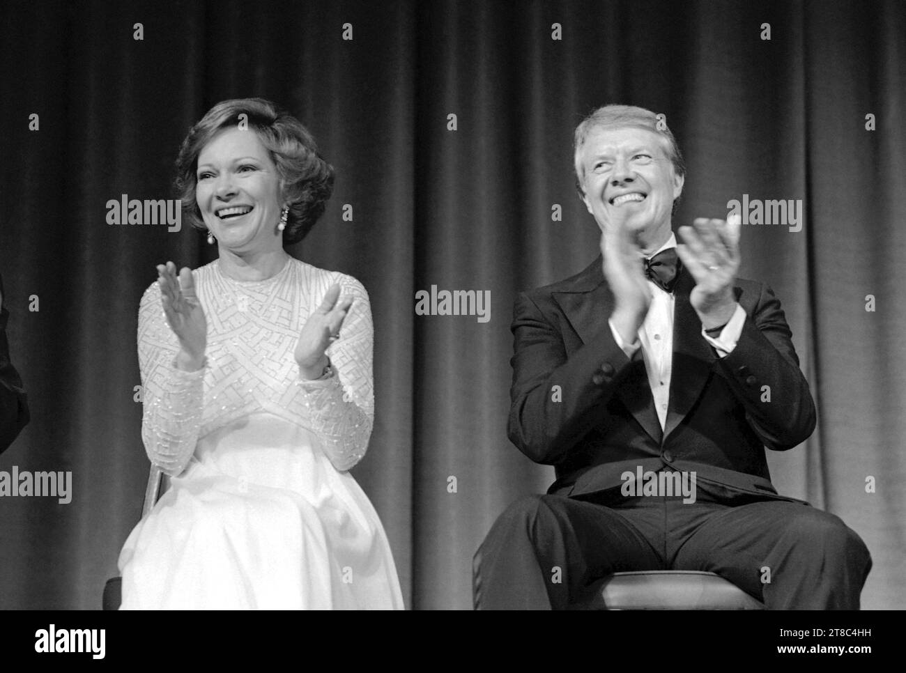 FILE - President Jimmy Carter, right, and first lady Rosalynn Carter ...