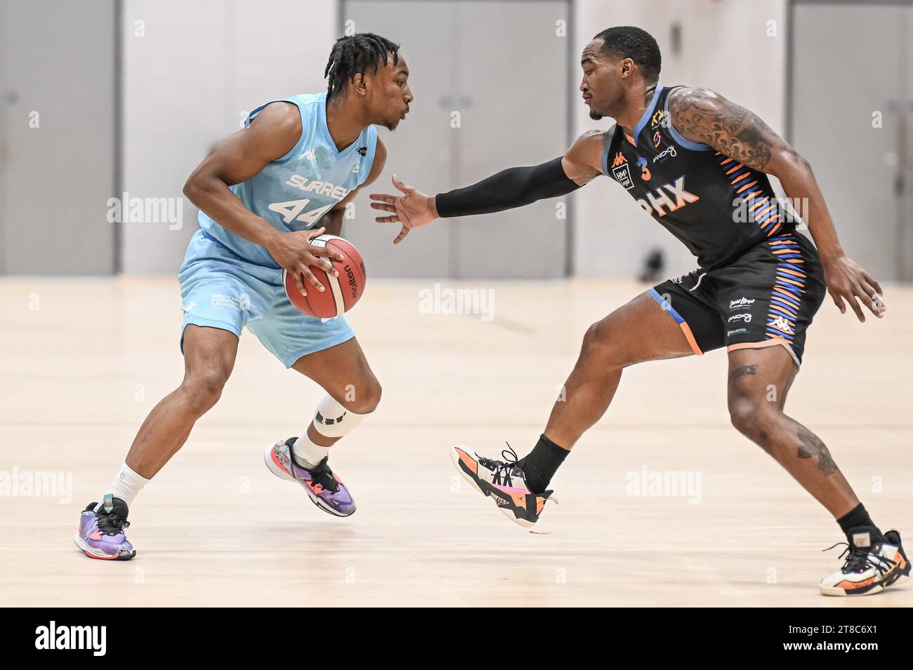 Di-jani Parkinson of Surrey Scorchers under pressure from LaQuincy ...