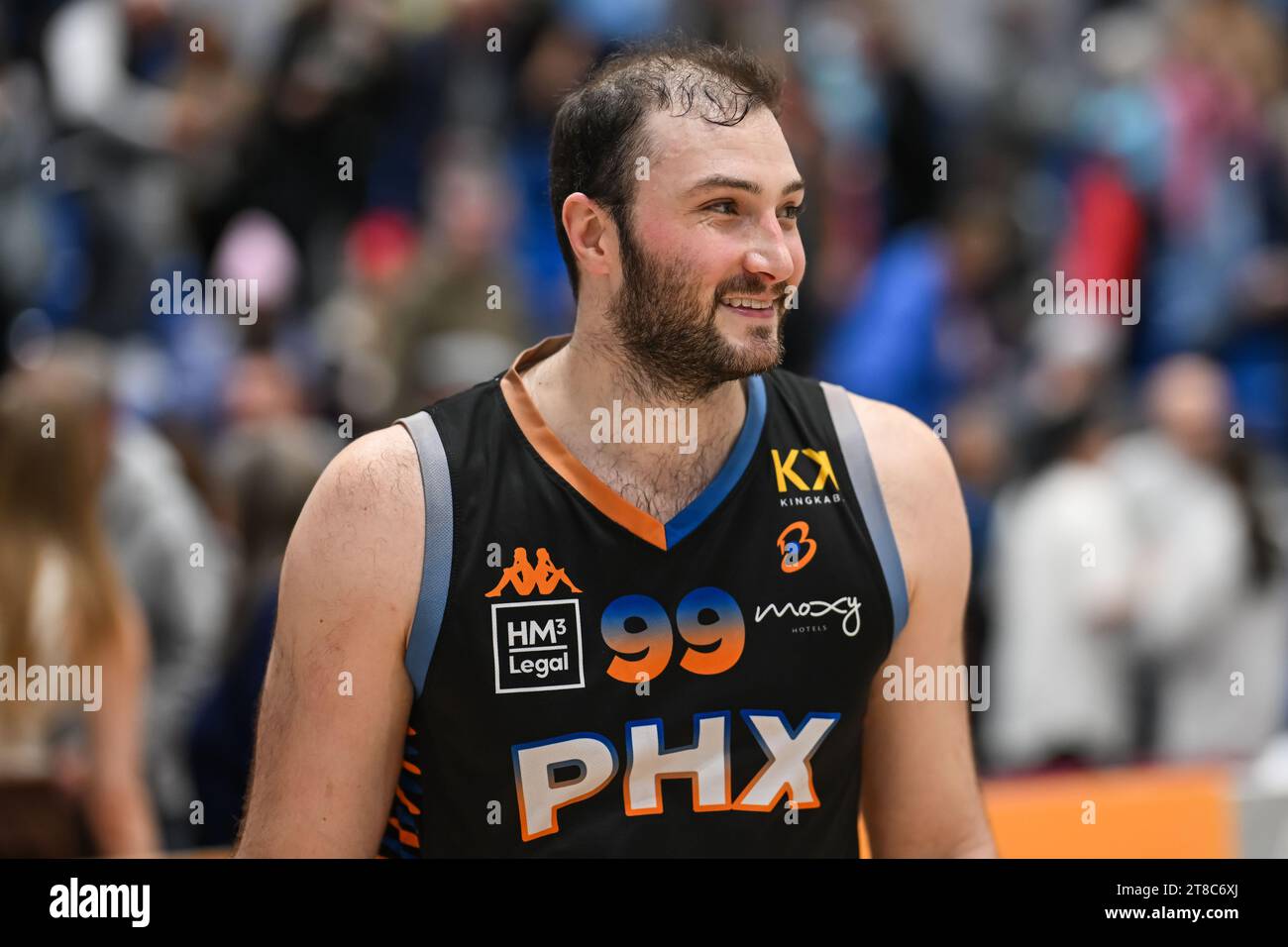 Skyler White of Cheshire Phoenix during the British Basketball ...