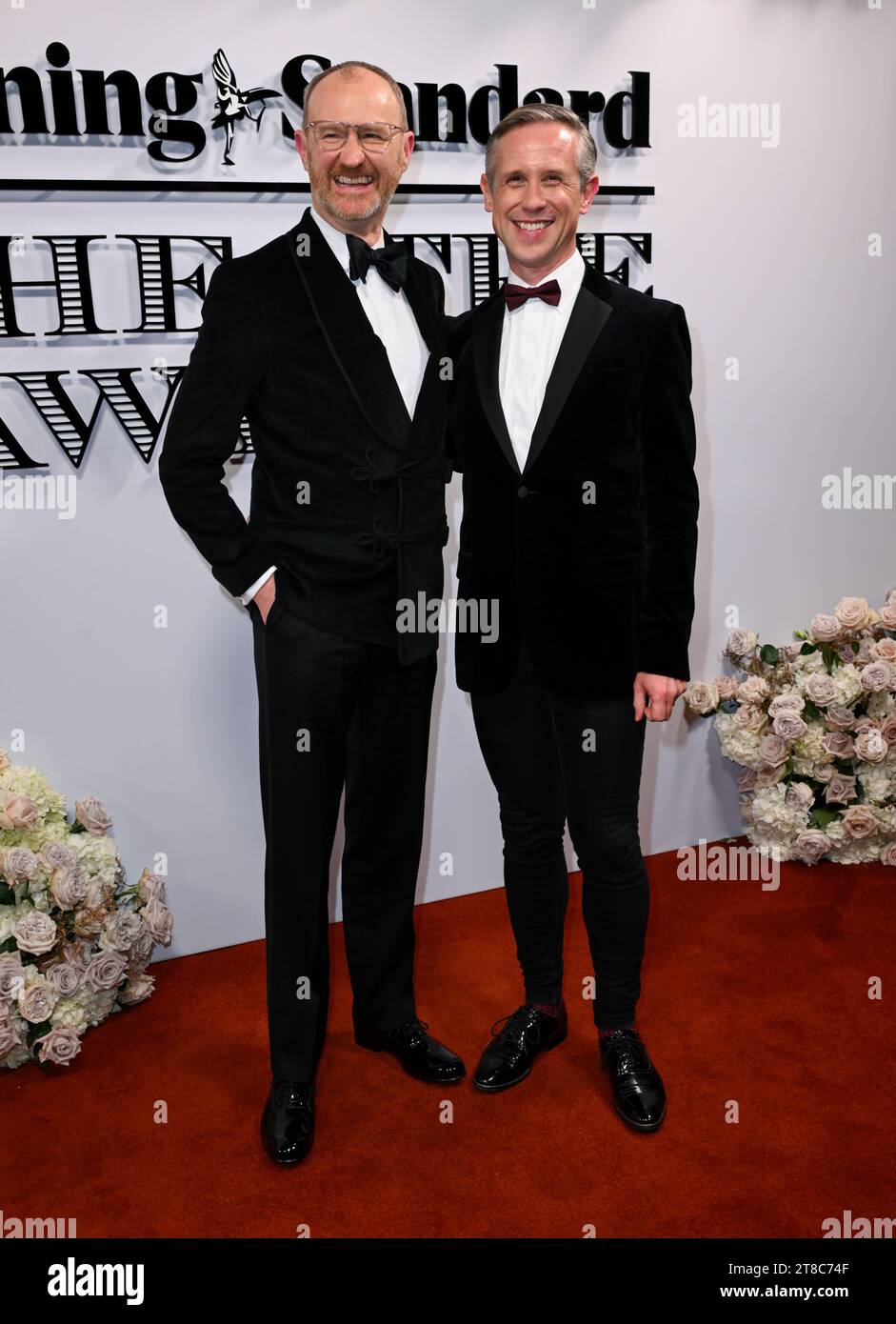 London, UK. November 19th, 2023. Mark Gatiss and Ian Hallard arriving ...