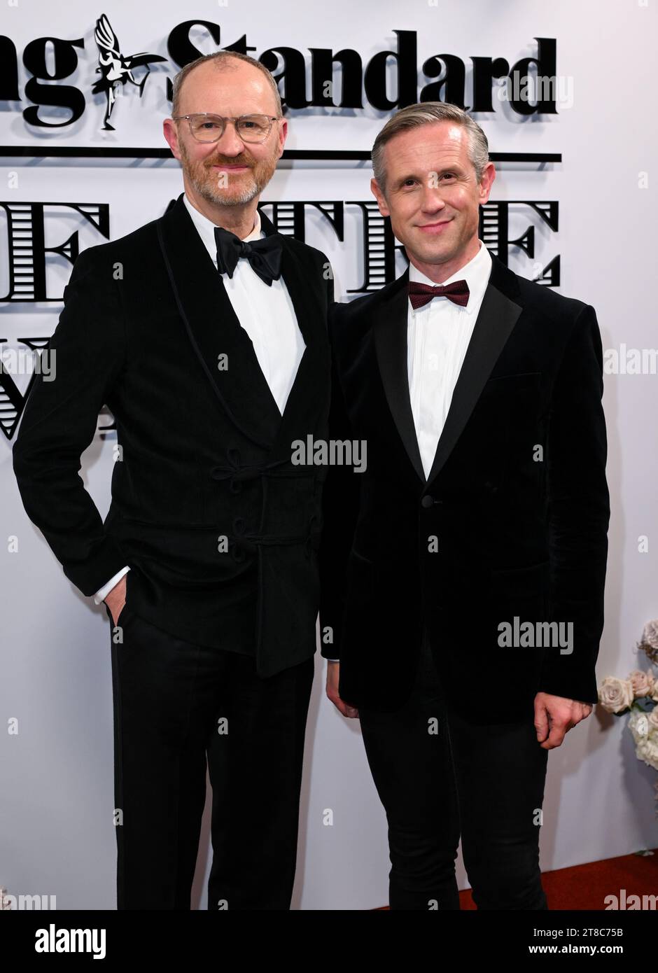 London, UK. November 19th, 2023. Mark Gatiss and Ian Hallard arriving ...